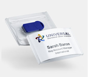 Order name badges online - individual printing, fast delivery